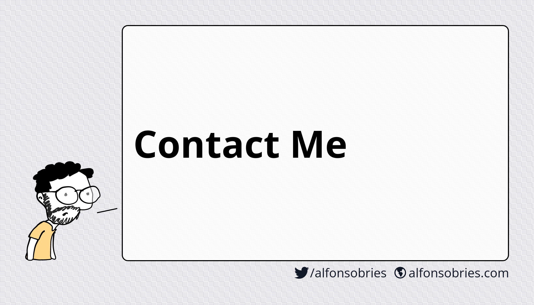 Contact Me • Alfonso's Website